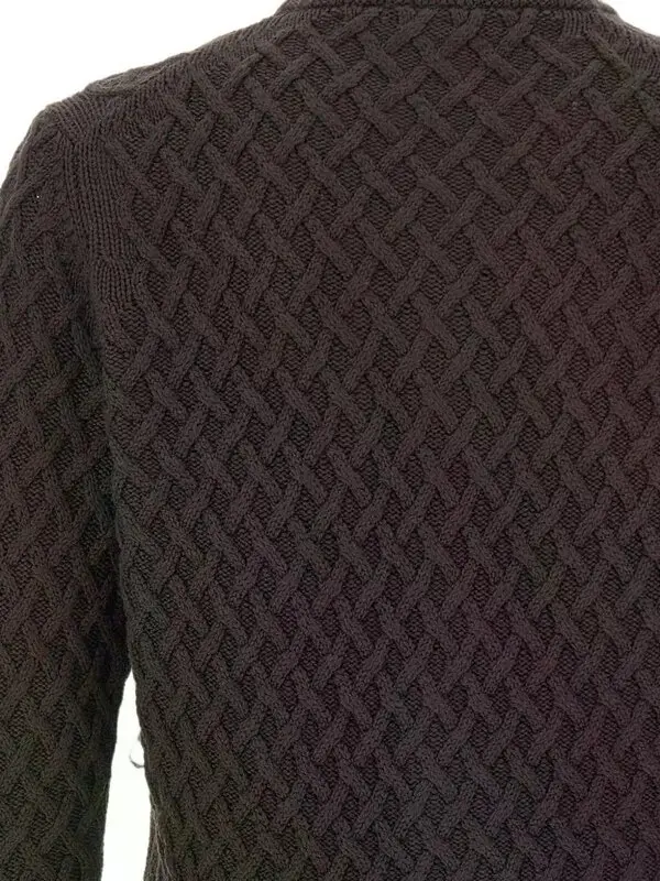 FILIPPO DE LAURENTIIS Merino Wool Cable-knit Cardigan