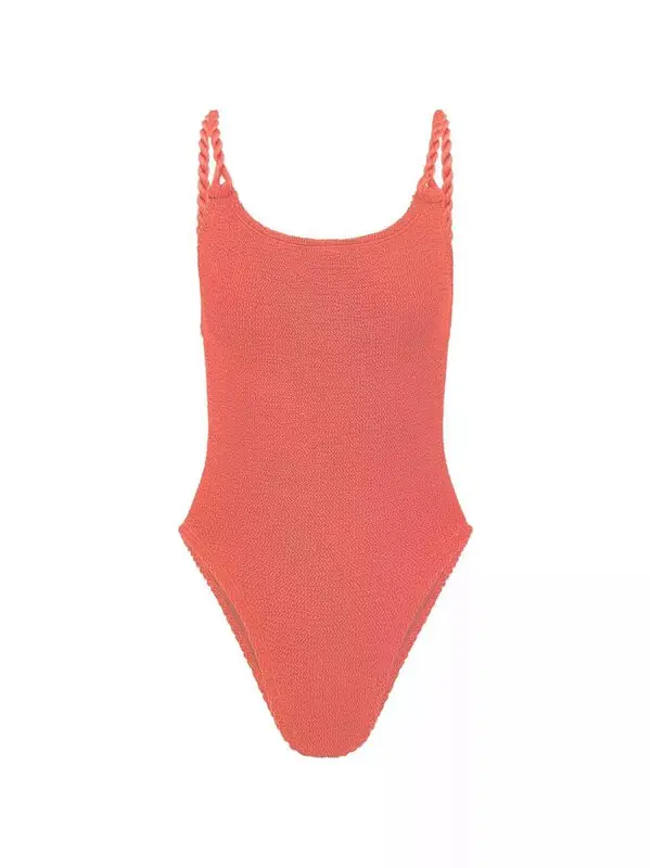 Hunza G Camille Crinkle Effect One Piece Swimsuit