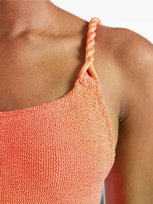 Hunza G Camille Crinkle Effect One Piece Swimsuit