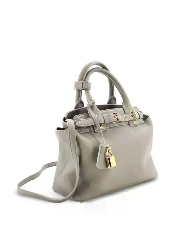 Celine Conti Leather Shoulder Bag - Green