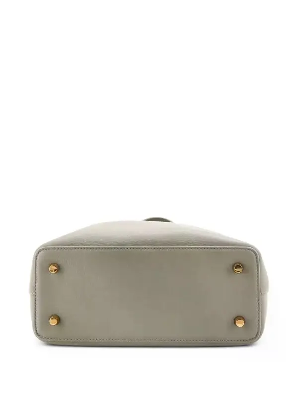 Celine Conti Leather Shoulder Bag - Green