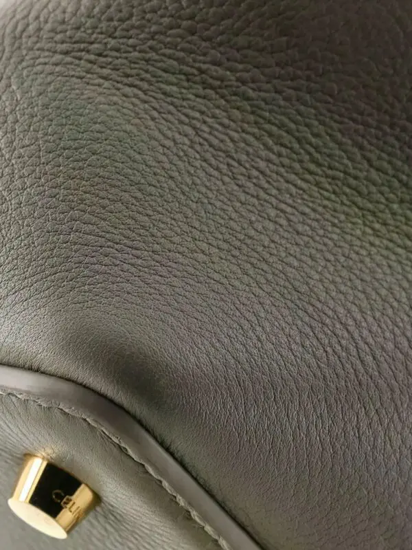 Celine Conti Leather Shoulder Bag - Green