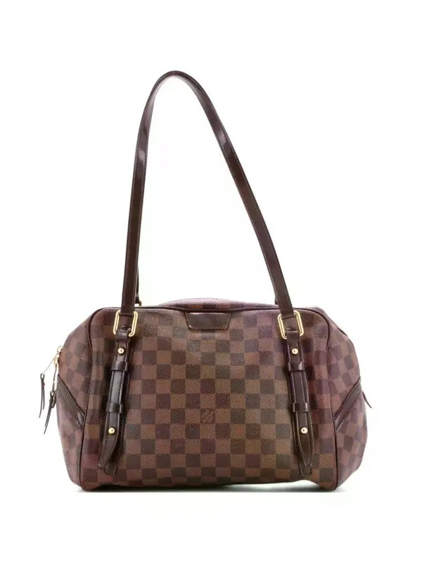 LOUIS VUITTON Rivington Damier Gm Satchel - Brown