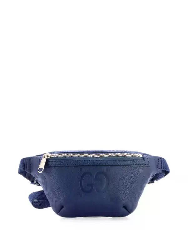 Gucci Jumbo Gg Embossed Leather Small Belt Bag