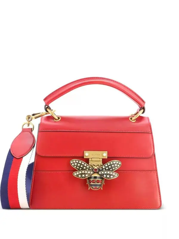 Gucci Queen Margaret Leather Small Satchel Top Handle Bag