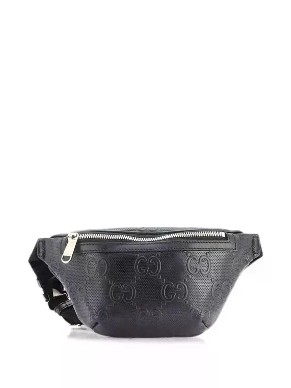 Gucci Gg Embossed Perforated Leather Small Belt Bag