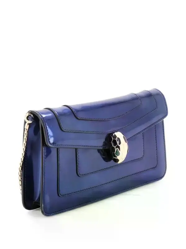 BVLGARI Serpenti Forever Patent Medium Shoulder Bag