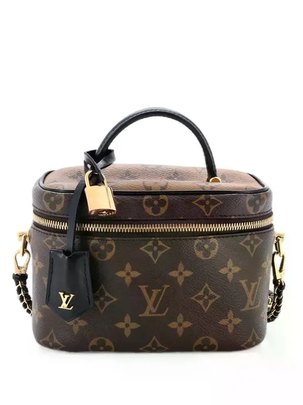 LOUIS VUITTON Vanity Handbag Reverse Monogram Canvas Pm Satchel