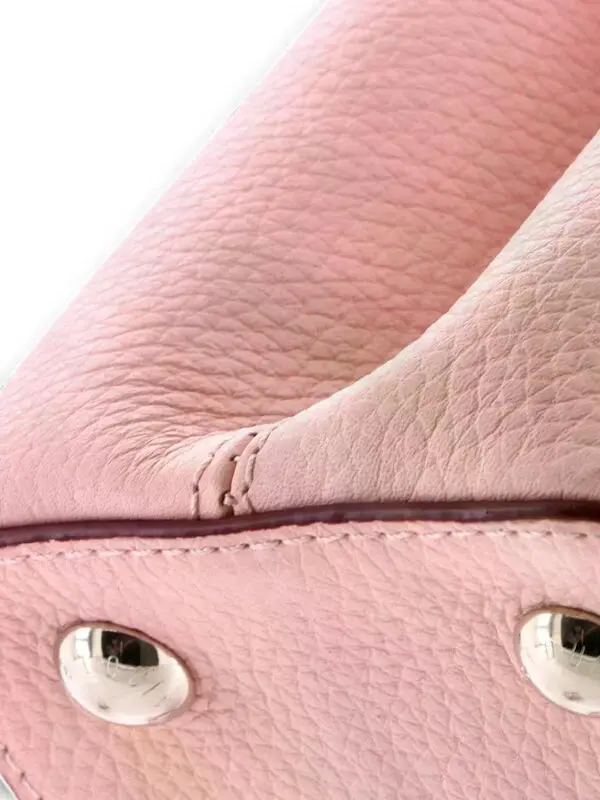 LOUIS VUITTON Capucines Pm Satchel With Whipstitch Detail - Pink