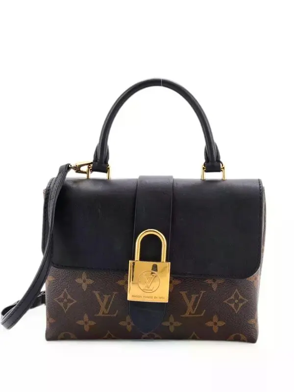LOUIS VUITTON Locky Handbag Monogram Canvas With Leather Bb Satchel
