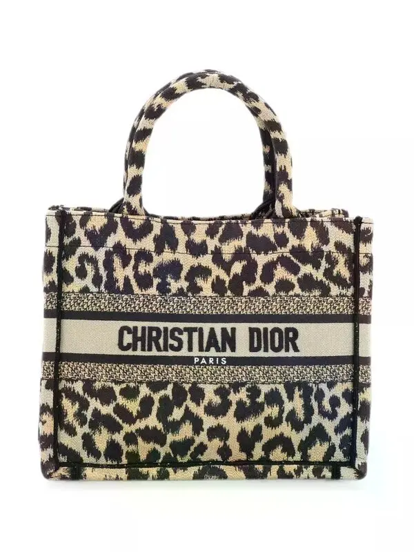 Dior Embroidered Canvas Tote Bag