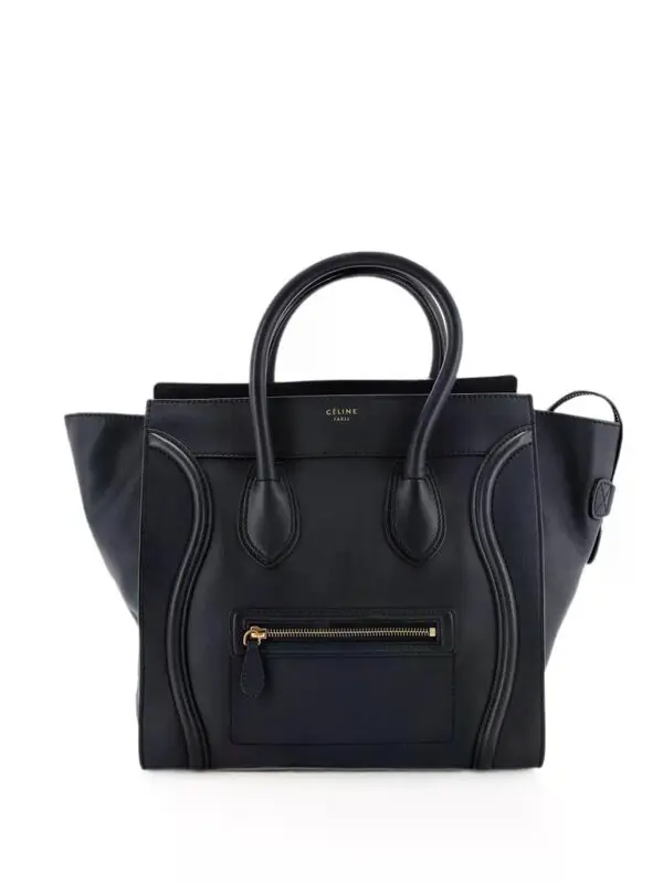 Celine Luggage Bag Smooth Leather Mini Tote Bag
