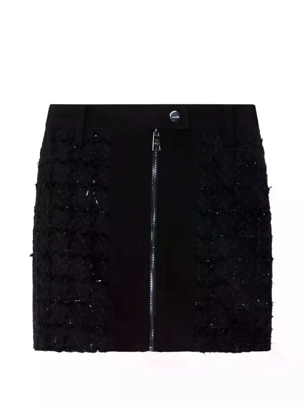 Liu Jo Bouclé Mini Skirt With Zip
