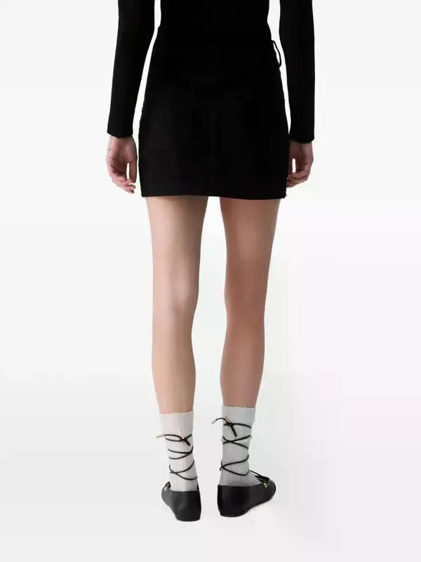 Liu Jo Bouclé Mini Skirt With Zip