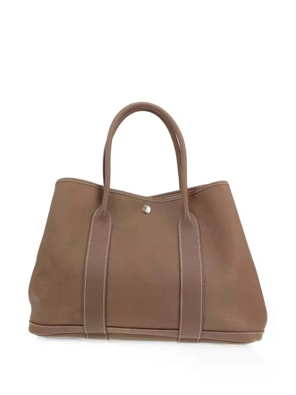 Hermès 2011 Garden Party Togo Tote Bag - Brown