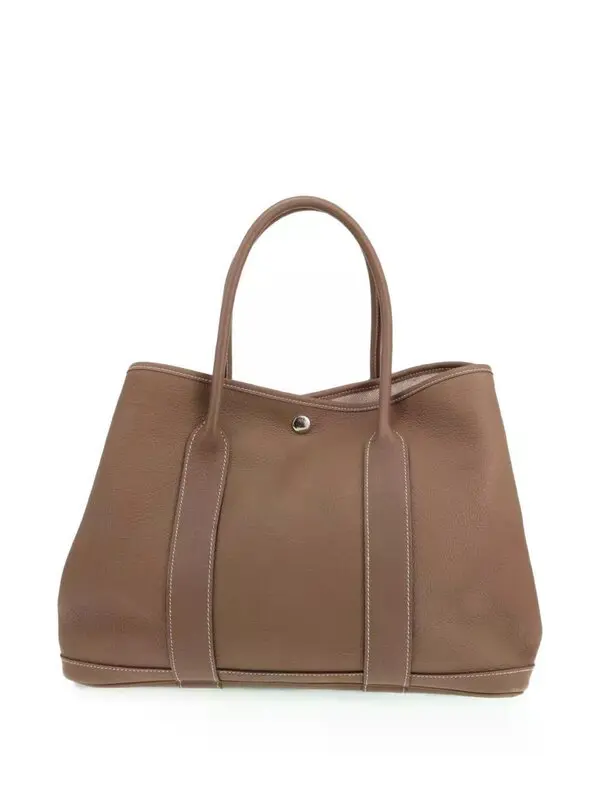Hermès 2011 Garden Party Togo Tote Bag - Brown