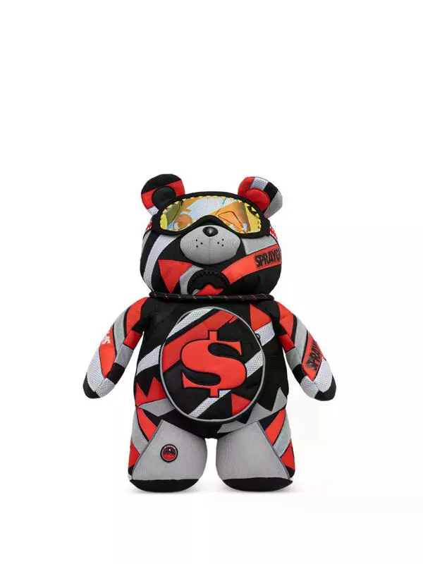 SPRAYGROUND Bear-shaped Graphic-print Backpack