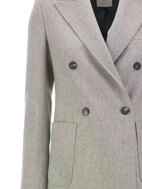 Eleventy Double-breasted Peak-lapel Blazer