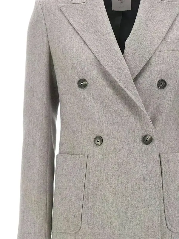 Eleventy Double-breasted Peak-lapel Blazer