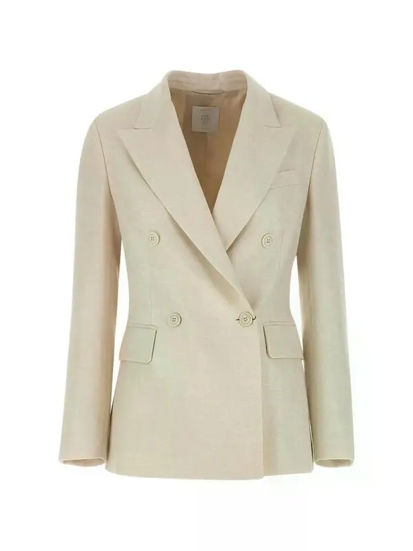 Eleventy Double-breasted Herringbone Blazer