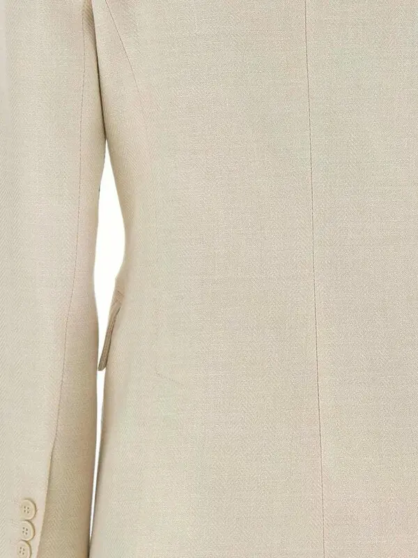 Eleventy Double-breasted Herringbone Blazer