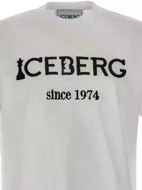 Iceberg Logo-embroidered Cotton T-shirt