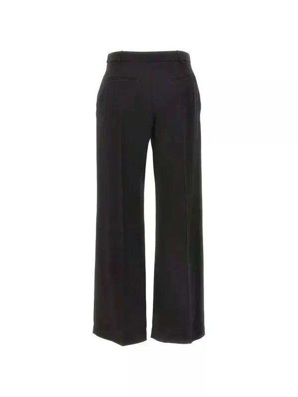 Eleventy Pressed-crease Silk Tailored Trousers