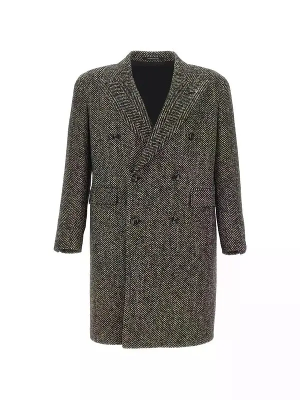 Tagliatore Pino Lerario Herringbone Double-breasted Coat