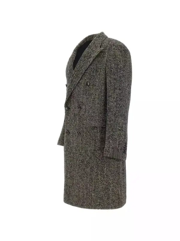 Tagliatore Pino Lerario Herringbone Double-breasted Coat