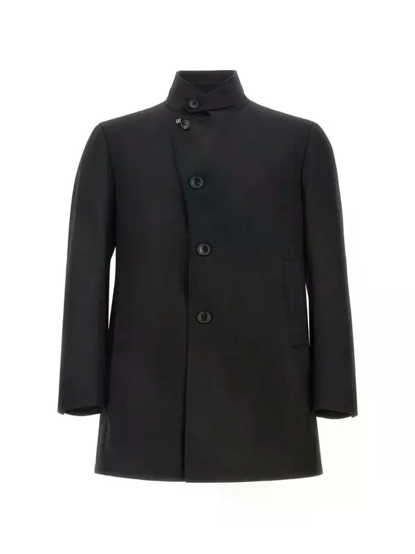 Tagliatore Gordon Mandarin-collar Coat