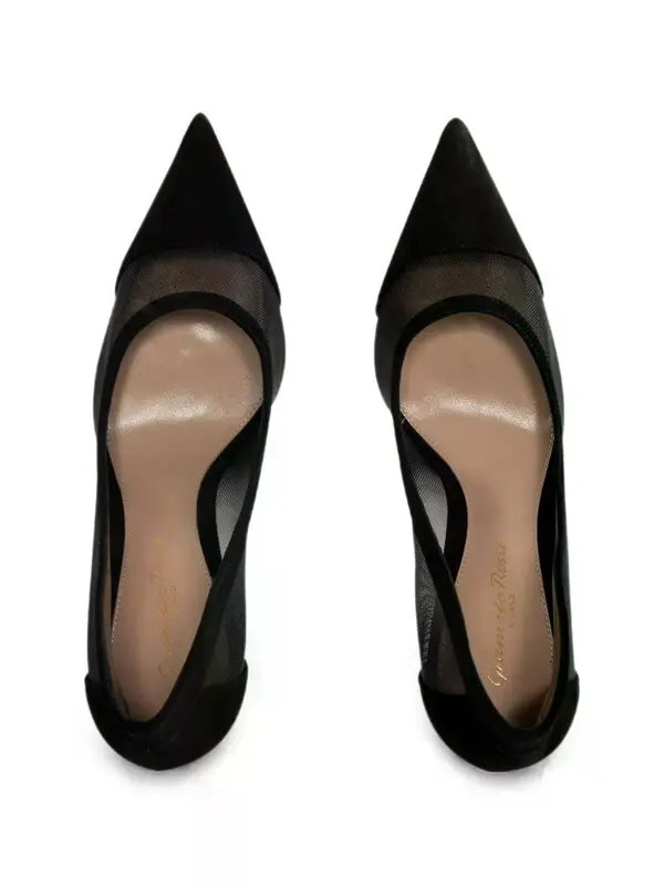 GIANVITO ROSSI Suede Mesh Pumps