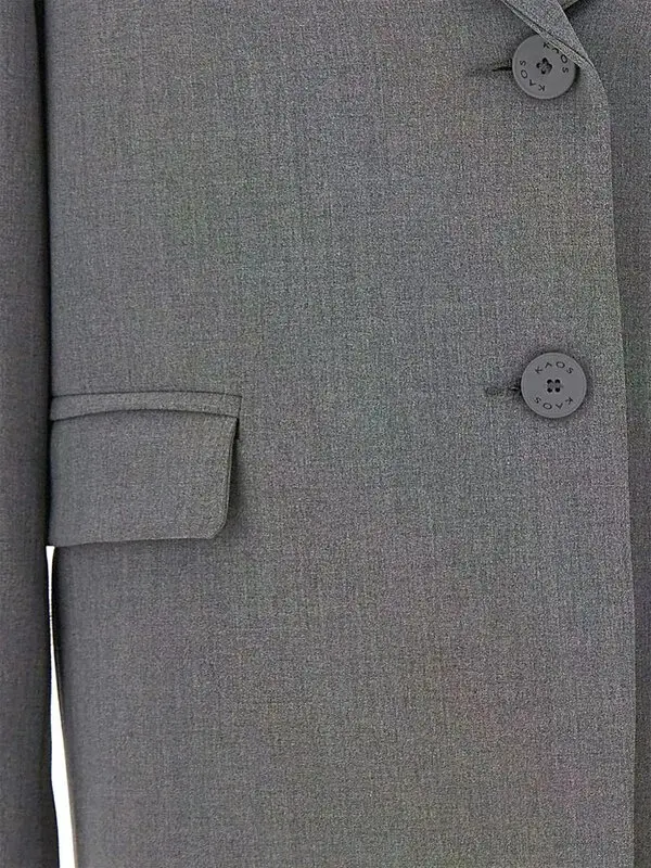 KAOS Single-breasted Blazer With Flap Pockets