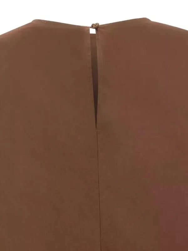 KAOS Asymmetric Ruffled Sleeveless Blouse