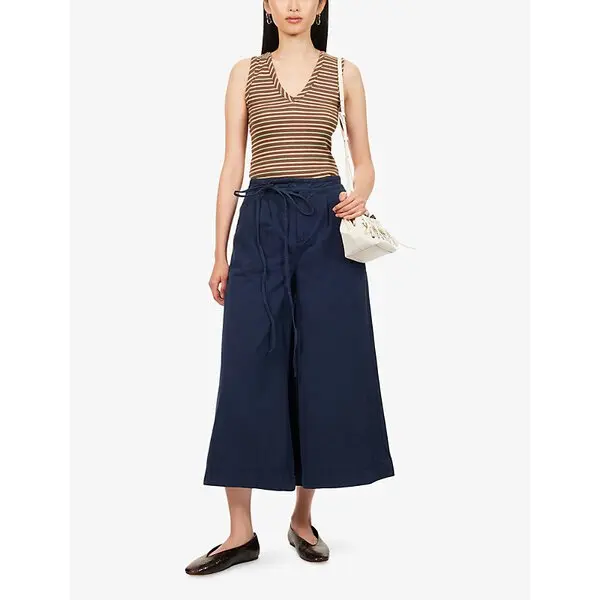 DAMSON MADDER Wide-leg Cotton Culottes