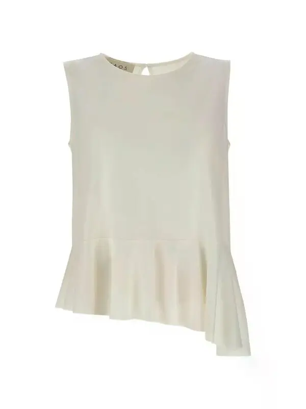 KAOS Ruffled Asymmetric-hem Blouse