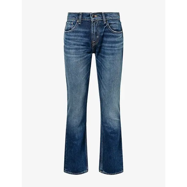7 For All Mankind Straight Mid-rise Denim Jeans