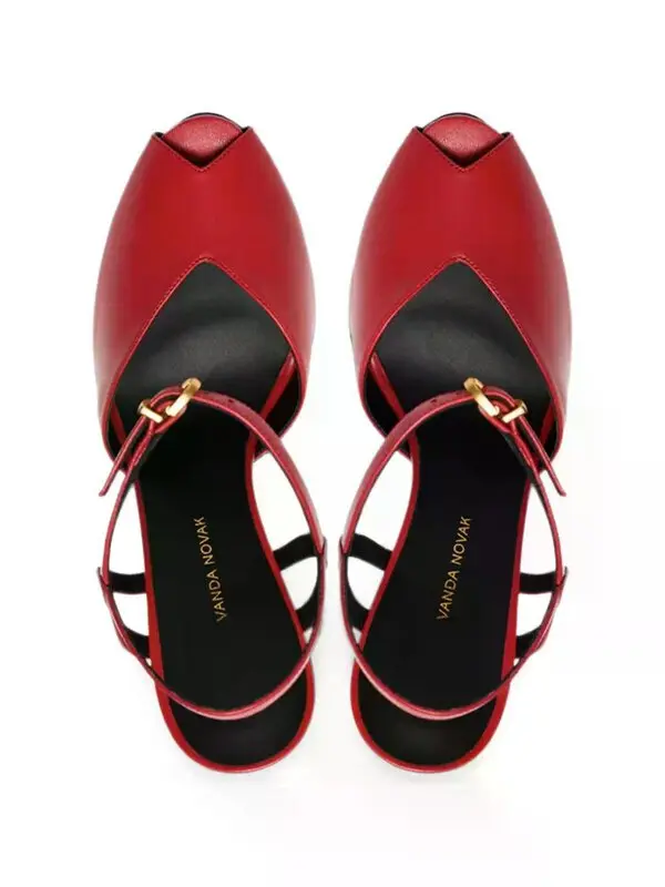 VANDA NOVAK Marilyn Peep-toe Pumps