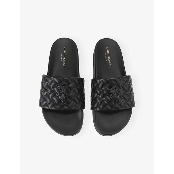 Kurt Geiger Meena Eagle Faux-leather Slides