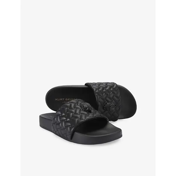 Kurt Geiger Meena Eagle Faux-leather Slides