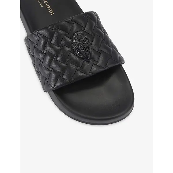 Kurt Geiger Meena Eagle Faux-leather Slides
