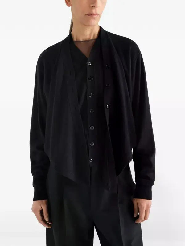 LEMAIRE Trompe-l’œil Merino Wool Blend Cardigan