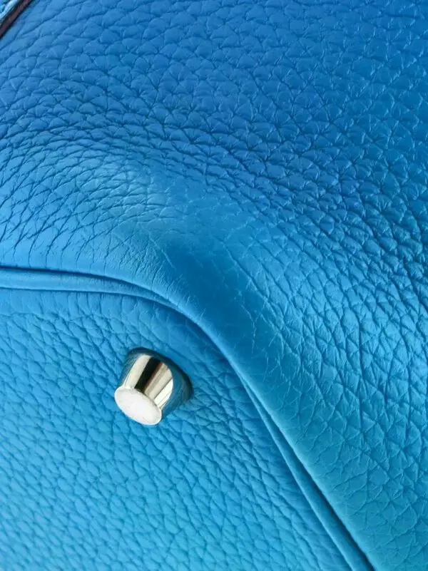 Hermès Eclat Picotin Lock Bag Clemence Pm Tote Bag - Blue