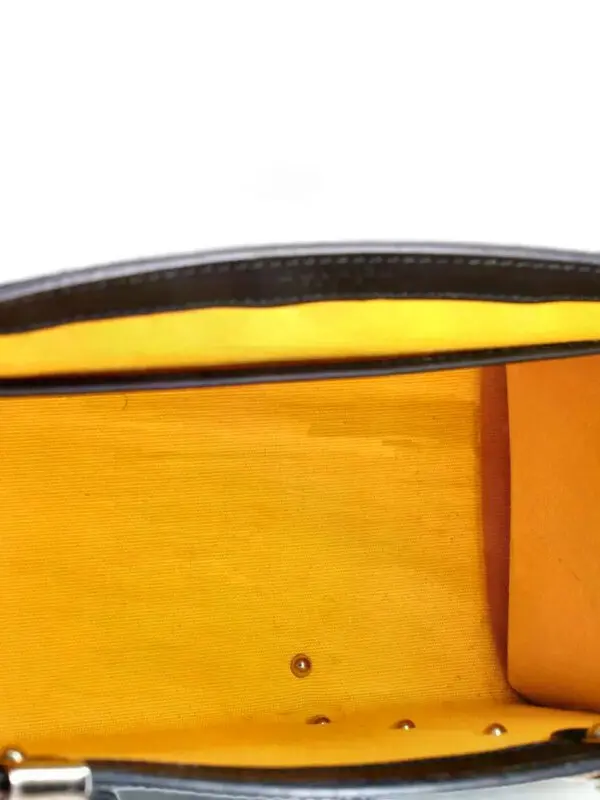 Goyard Structured Saigon Top Handle Bag Coated Canvas With Leather Mini Satchel