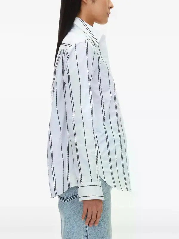 3.1 Phillip Lim Stripe-pattern Cotton-blend Shirt