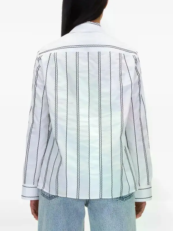 3.1 Phillip Lim Stripe-pattern Cotton-blend Shirt