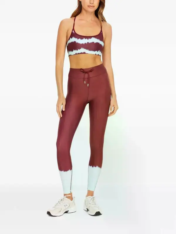 The Upside Tie-dye Leggings - Red
