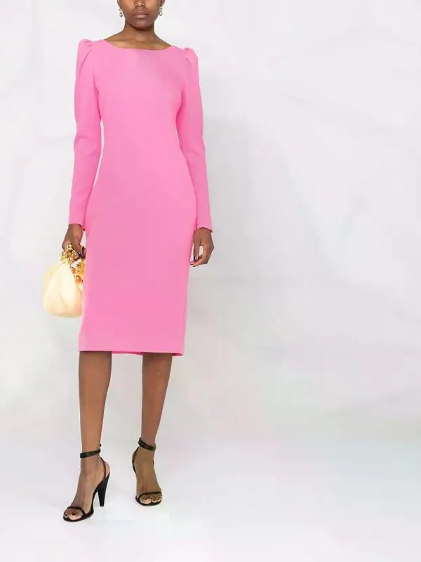 Dolce & Gabbana U-neck Long-sleeved Dress