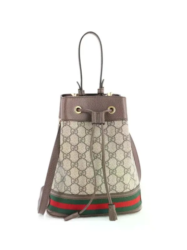 Gucci Ophidia Gg Coated Canvas Small Bucket Bag