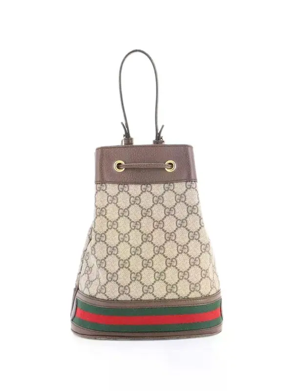 Gucci Ophidia Gg Coated Canvas Small Bucket Bag