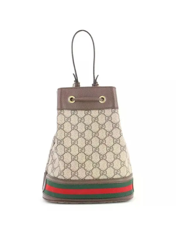 Gucci Ophidia Gg Coated Canvas Small Bucket Bag